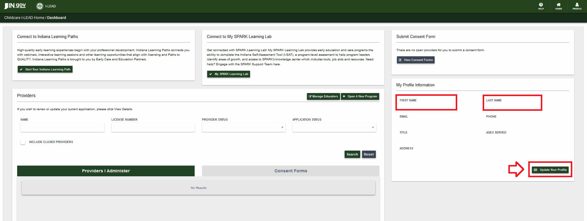 Updating Profile on Access Indiana and… | Brighter Futures Indiana